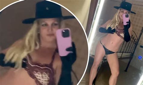 Britney Spears Shares Racy Video As She Models Lingerie In Hat And Gloves Amid Claims She Won
