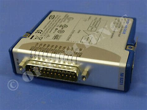 National Instruments Ni 9221 Cdaq Analog Input Module ±60v Analog Input