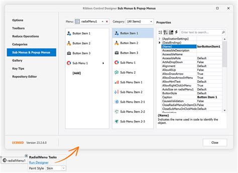 Radial Menu Winforms Controls Devexpress Documentation