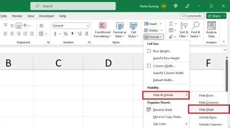 How To Hide Or Unhide Excel Sheets