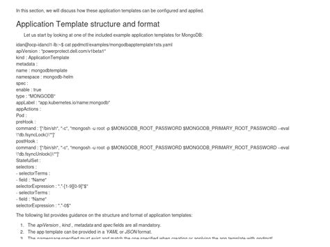 Application Consistency Configuration Dell Powerprotect Data Manager Protecting Openshift