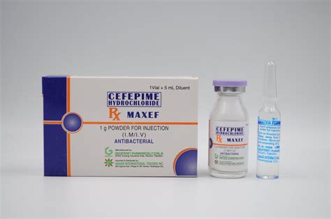 Cefepime Hydrochloride Maxef 1 G Sahar Pharma