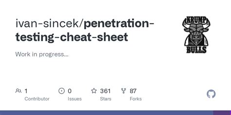 Penetration Testing Cheat Sheet README Md At Master Ivan Sincek