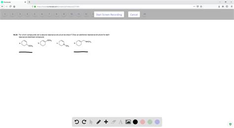 Solved For Which Compounds Can A Second Resonance Structure Be Drawn Draw An Additional