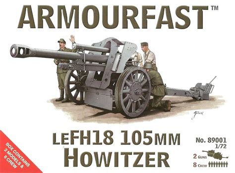 Armourfast 89001 Lefh18 105mm Howitzer 172 Scale Model