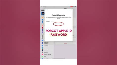 If You Forgot Apple Id Password Reset Apple Id Password Shorts Ipad