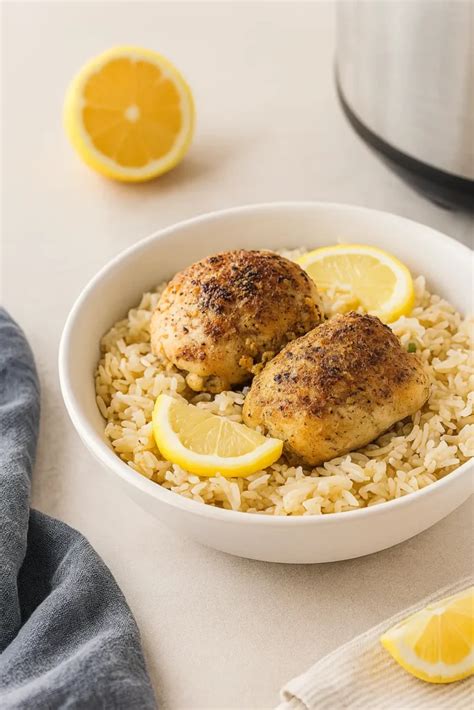 Crockpot Lemon Chicken And Rice Easy Slow Cooker Comfort