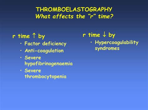 Ppt Thromboelastography For Cardiac Surgeons Powerpoint Presentation