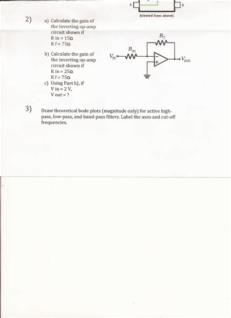 Calculate The Gain Of The Inverting Op Circuit Chegg Com