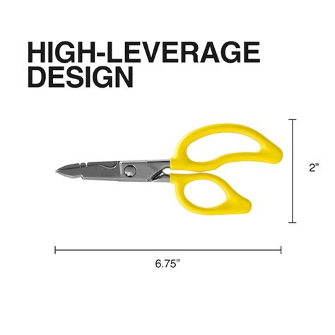 Klein Tools 1 875 In Serrated Plastic Dipped Scissors 26001sen At