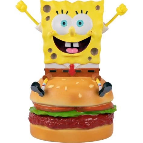 Spongebob Squarepants Spongebob On Hamburger Resin Statue By Ikon Collectables Popcultcha