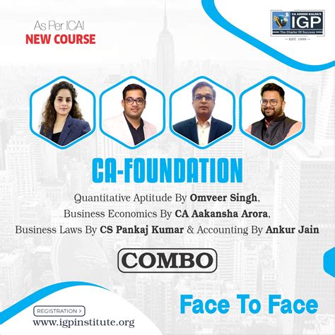 Ca Foundation Combo Face To Face Laxminagar All Subjects Igp