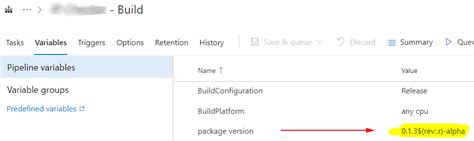 Azure Devops Set A Build Variable Using Another Variable Nested