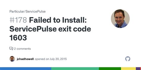 Failed To Install ServicePulse Exit Code 1603 Issue 178 Particular ServicePulse GitHub
