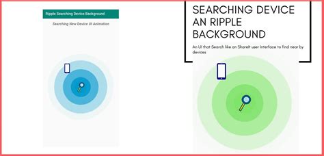 Searching Device UI A Ripple Animation Android Background