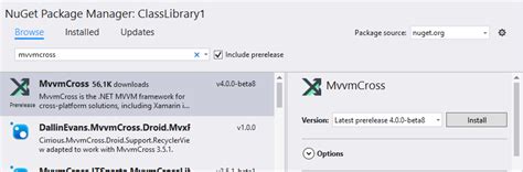 C Cannot Install MvvmCross Package In Class Library Portable PCL Stack Overflow