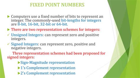 Unsigned And Signed Fixed Point Addition And Subtraction Pptx Programming Languages Computing
