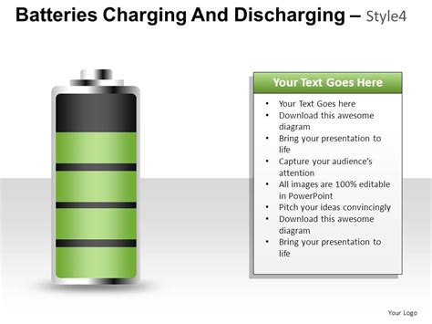 batteries charging style 4 powerpoint presentation slides templates