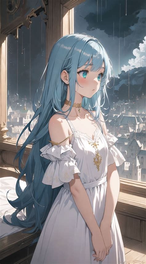 AIイラストCG集2 青い髪のお姫様ドンガラAI美少女イラスト支部 無料エロ漫画イズム