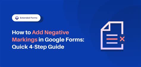 How To Add Negative Markings In Google Forms Quick 4 Step Guide Extended Forms