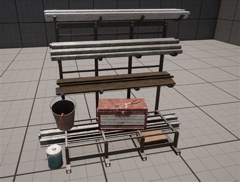 Nanite Unreal Engine 5 Metal Holding Stand 3d Model Cgtrader