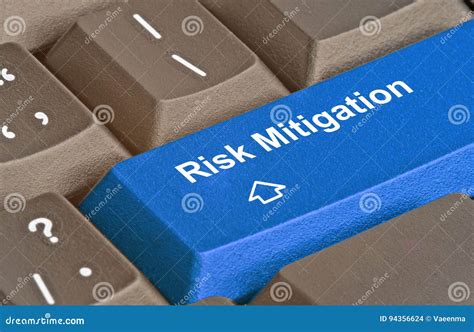 Key For Risk Mitigation Stock Photo Image Of Review