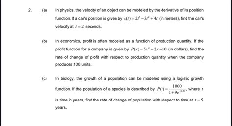 Solved Help A In Physics The Velocity Of An Object Can Be Chegg Com