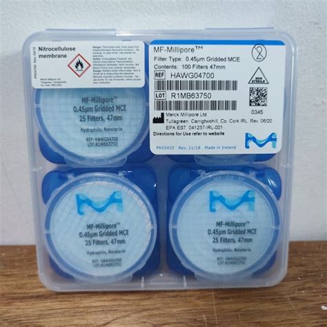 Jual Mce Membrane Cellulose Filter 47mm 045um Hawg04700 Mf Millipore