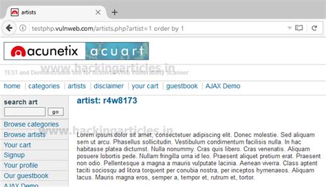 Manual Sql Injection Exploitation Step By Step Hacking Articles