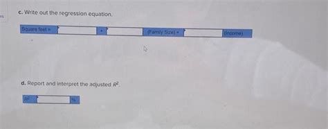 Solved A Develop An Appropriate Multiple Regression