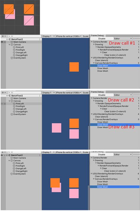 Non Overlapping UI Sprites Break Batching Unity Engine Unity Discussions