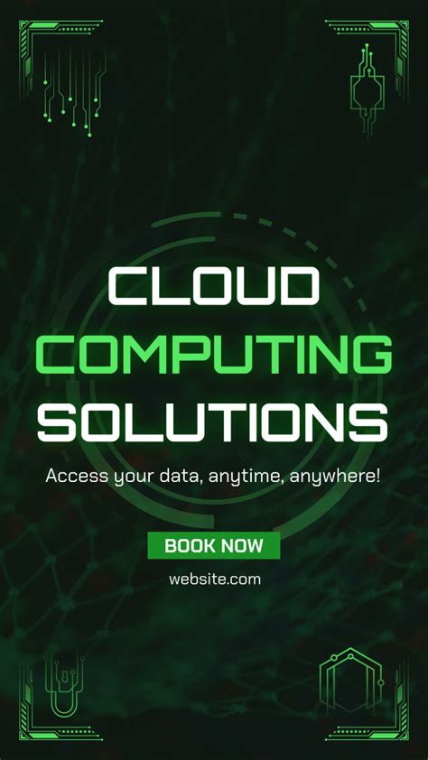 Techy Cloud Computing Instagram Story Brandcrowd Instagram Story Maker
