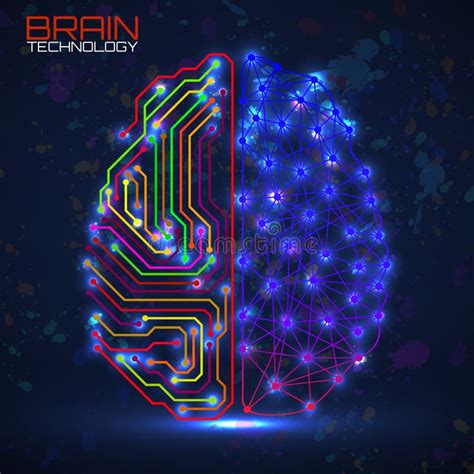 Left Right Human Brain Concept Logic Part And Creative Part Stock Illustration Illustration