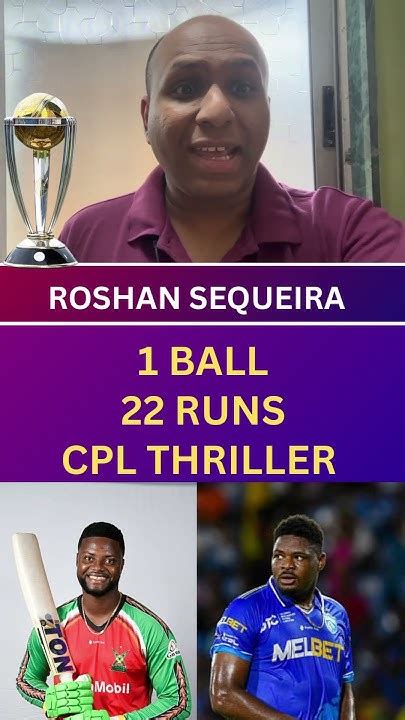 Romario Shepherd Smashed Oshane Thomas For 22 Runs In One Single Ball In Cpl Cpl Shortsfeed