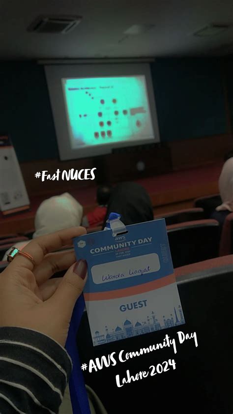 Warda Liaqat On Linkedin Awscommunityday Aws Cloud Devop Awscommunity