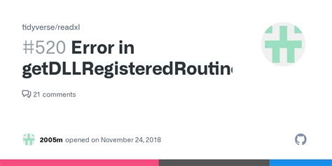 error in getdllregisteredroutines dllinfo · issue 520 · tidyverse