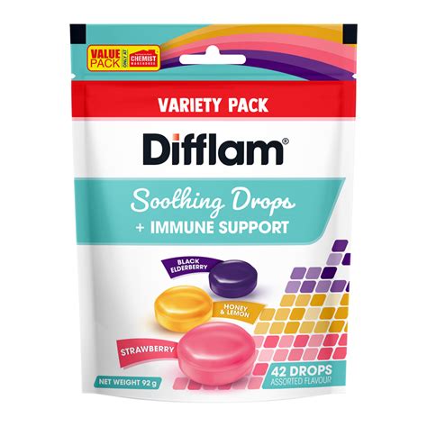 Difflam Soothing Drops Immune Support Assorted Cwh Difflam