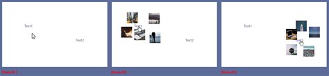 Html Random Thumbnail Positions On Hover Of Randomly Positioned Text