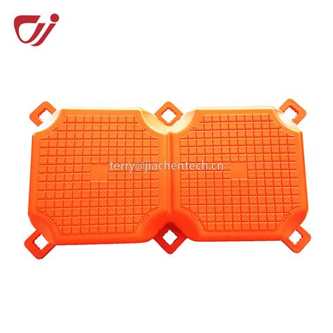 Durable Orange Plastic Floating Pontoon Dock Used Jet Ski Double Floating Dock Plastic Pontoon