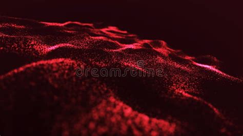 Futuristic Wave With Dots Big Data Concept 3d Rendering Abstract