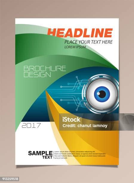 벡터 브로셔 디자인 페이지 템플릿 기술 스타일입니다 비즈니스 데이터 보고서 프레 젠 테이 션 웹 페이지 팜플렛 전단지 전단지 포스터 광고에 대 한 사용할 수 있습니다