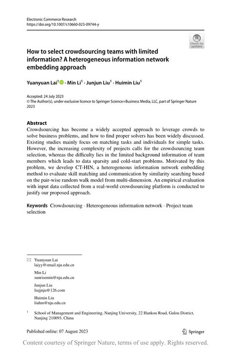 How To Select Crowdsourcing Teams With Limited Information A Heterogeneous Information Network