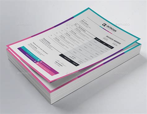 Invoice Template Print Templates GraphicRiver