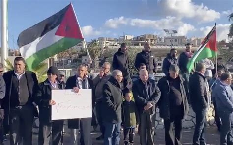 Arab Israelis Protest Against Us Proposal To Include Their Towns In