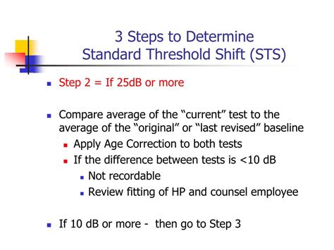 What Is A Standard Threshold Shift At Oliver Chase Blog