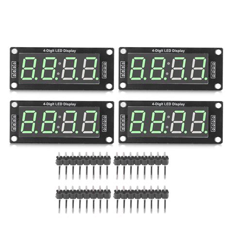 4 set 4 digit digital tube led display board 7 segments clock module