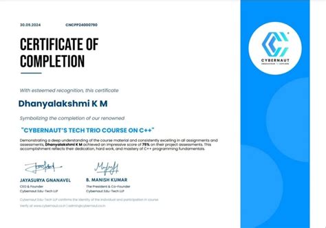 Cpp Programming Certification Cypernaut Coding