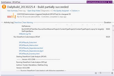 how to run spcaf v5 analysis during teambuild in tfs 2013 joost s blog