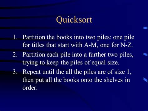 Lecture 4: Sorting Algorithms Prof Branestawm’s Sorting Challenge ...