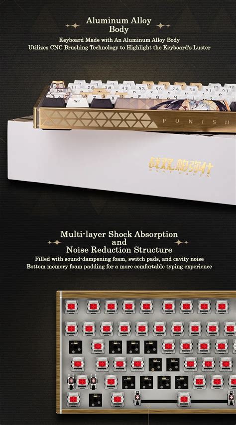 Official Punishing Gray Raven Lucia Pyroath Wireless Keyboard Acgn Merch Shop